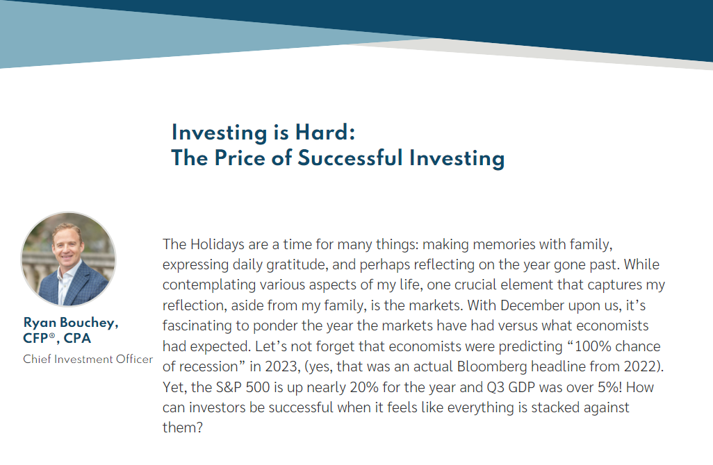 Investing is Hard: The Price of Successful Investing - Bouchey ...